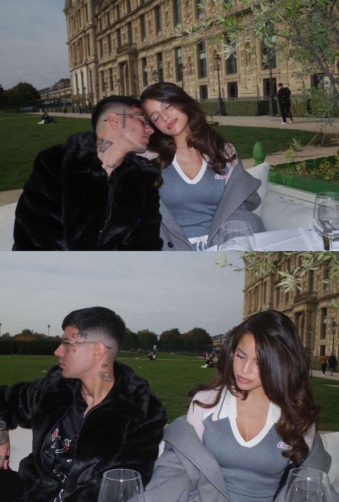 Emilia Mernes y Duki en Paris Fashion Week: looks y estilo