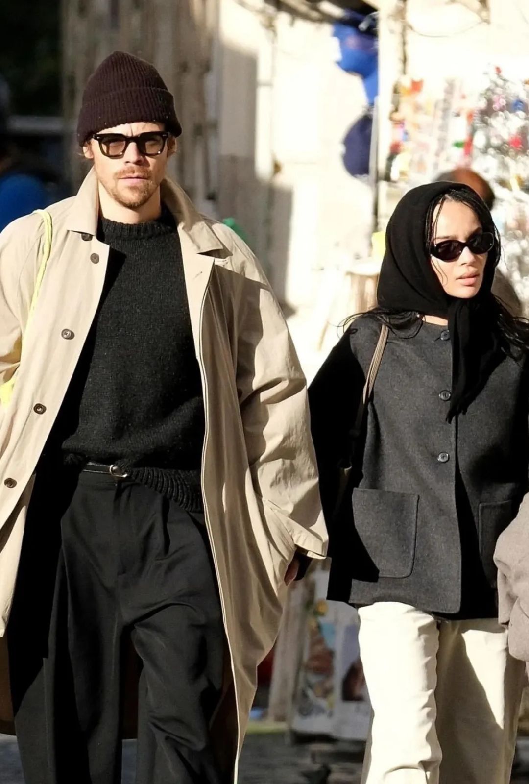 Harry Styles y Zoë Kravitz vistos de la mano en Roma